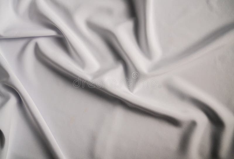 Soft White Fabric with Subtle Wrinkles Stock Photo - Image of crease ...