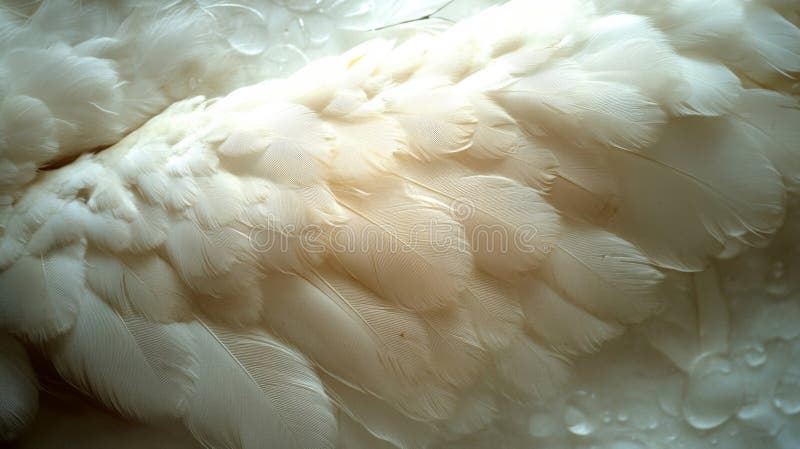 Soft White Feathers Close Up Detail Stock Illustration - Illustration ...