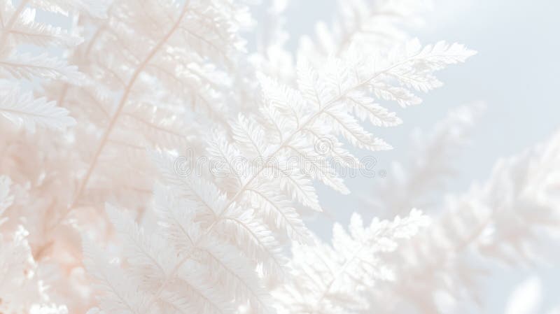 Soft White Ferns Creating Delicate Airy Texture Stock Photos - Free ...