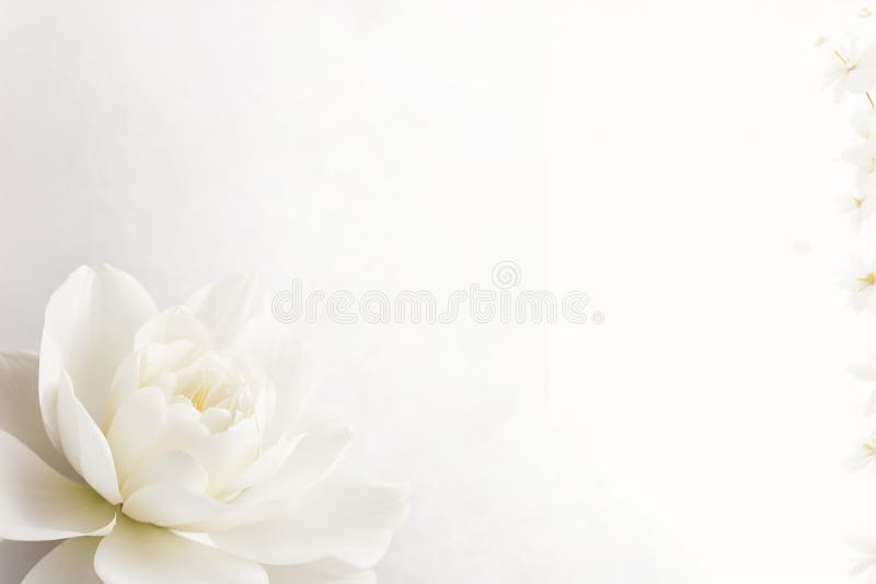 Soft White Flower Background with Empty Space Stock Photo - Image of ...