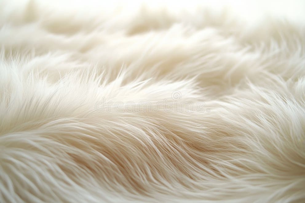 Soft White Fluffy Texture with Luxurious Cozy Feel Stock Image - Image ...