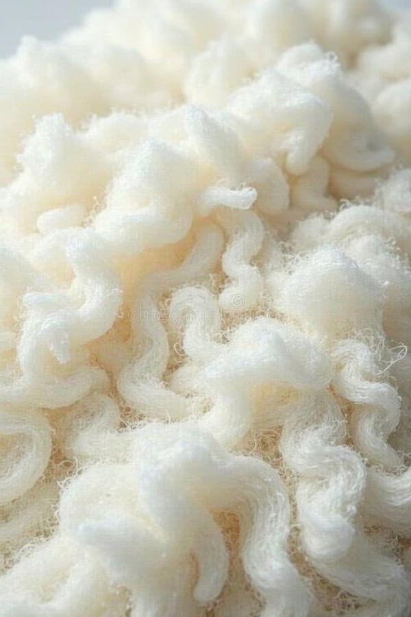 Soft White Fur, Dense Fluffy Pile, Wool Like Feel, Wool, Macro Stock ...