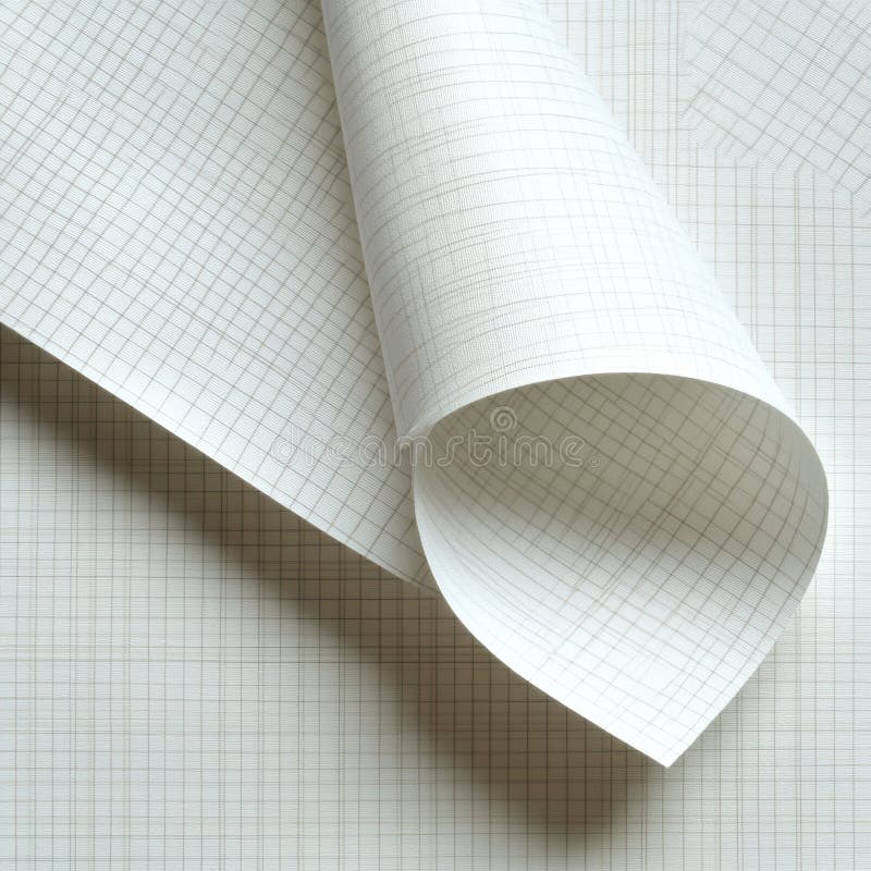 Soft White Grid Paper Texture with Close Up Details Stock Illustration ...