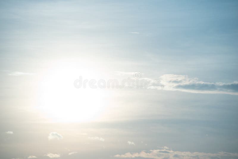 White Sunlight in Blue Sky Behind Long Thin Grass Stock Photo - Image ...