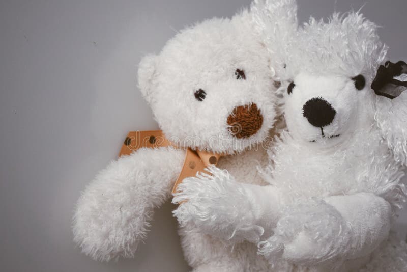 Soft White Toys in the Form of Animals Stock Image - Image of child ...