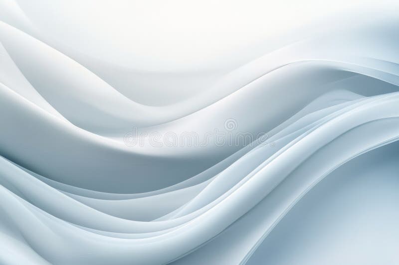 Soft White Waves Create a Calming Abstract Background for Design ...