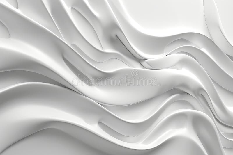 Soft White Wavy Textured Background. Stock Photo - Image of organic ...