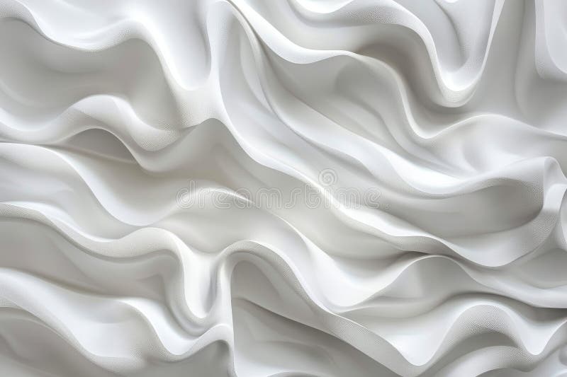 Soft White Wavy Textured Background. Stock Photo - Image of elegance ...