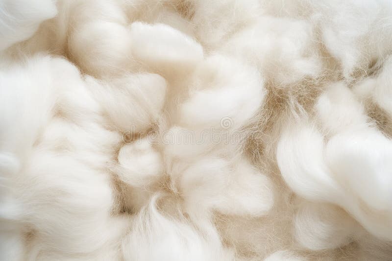 Soft White Wool Texture As Close-up Background. Close-up View of Wool ...