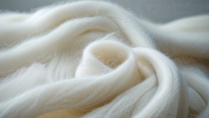 Soft White Wool Texture Background for Textile and Craft Projects Stock ...