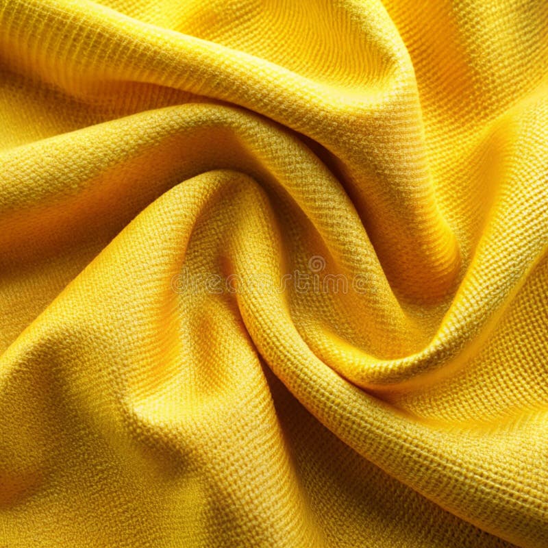 Soft Yellow Fabric Texture, Textile Surface Design Stock Illustration ...
