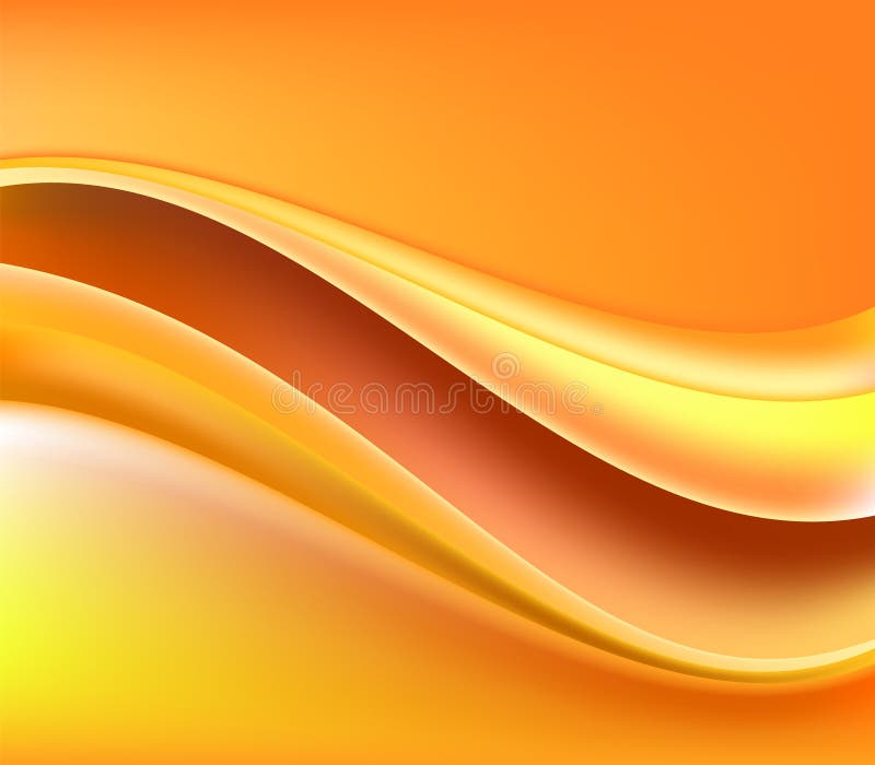 Soft yellow wave vector stock vector. Illustration of painting - 8015282