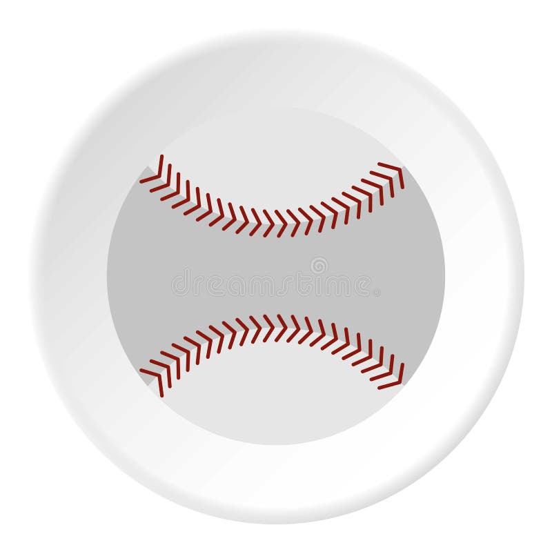 Softball ball icon circle stock vector. Illustration of fast - 108599694