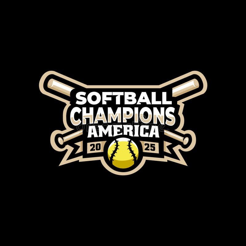 American Softball Logo Stock Illustrations – 3,673 American Softball ...