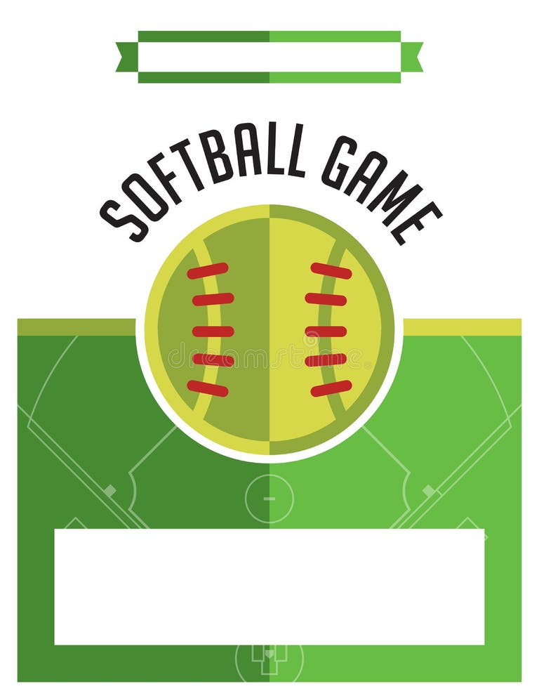 Softball Tournament Template Stock Illustrations – 2,174 Softball ...