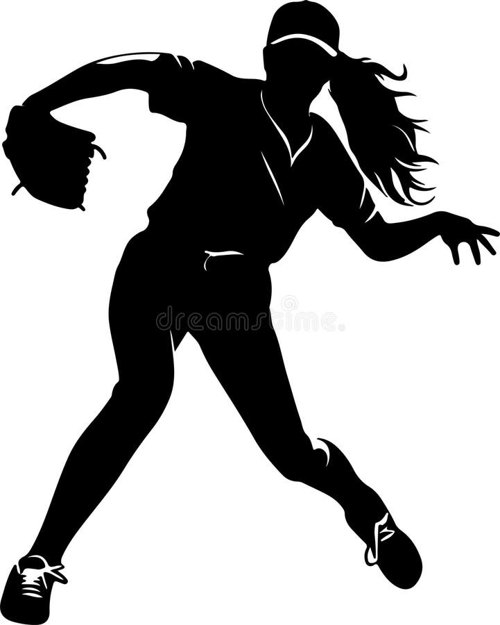 Girl Softball Stock Illustrations – 388 Girl Softball Stock ...