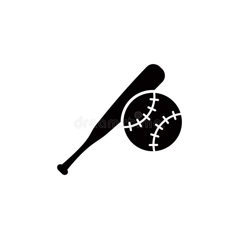 Softball Icon Vector Logo Design Template Stock Vector - Illustration ...