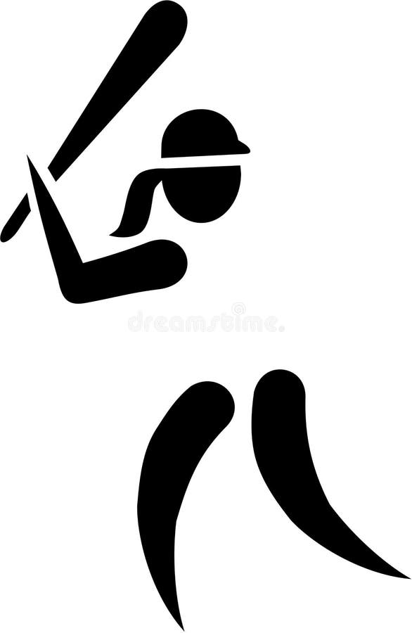 Softball Icon Vector Logo Design Template Stock Vector - Illustration ...