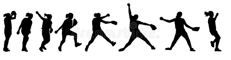 Softball Pitching Clip Art