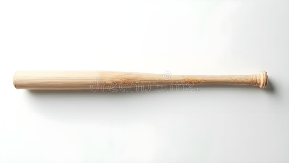 Softball Stick Isolated on Pure White Background Stock Illustration ...