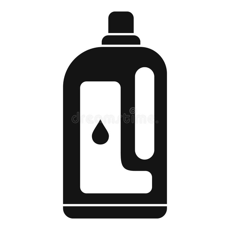 Softener Clean Bottle Icon, Simple Style Stock Vector - Illustration of ...