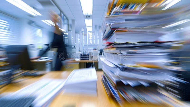 Softly Blurred Document Clutter Adds a Touch of Organized Chaos To this ...