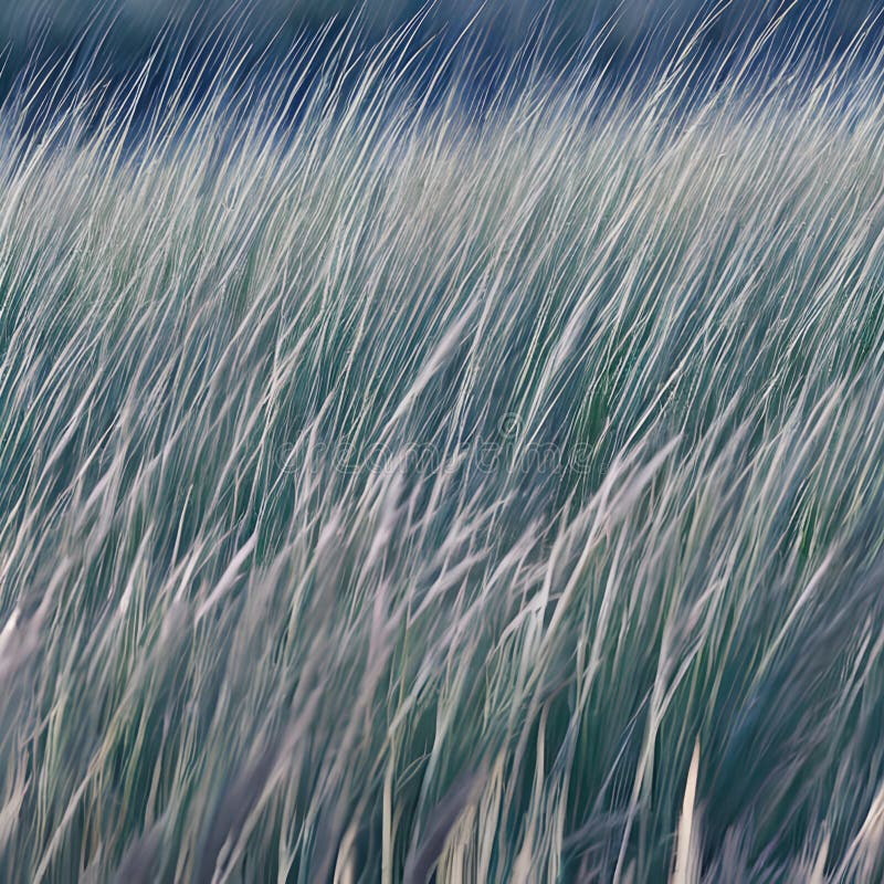 A Softly Blurred Image of a Field of Tall Grass Swaying in the Wind ...