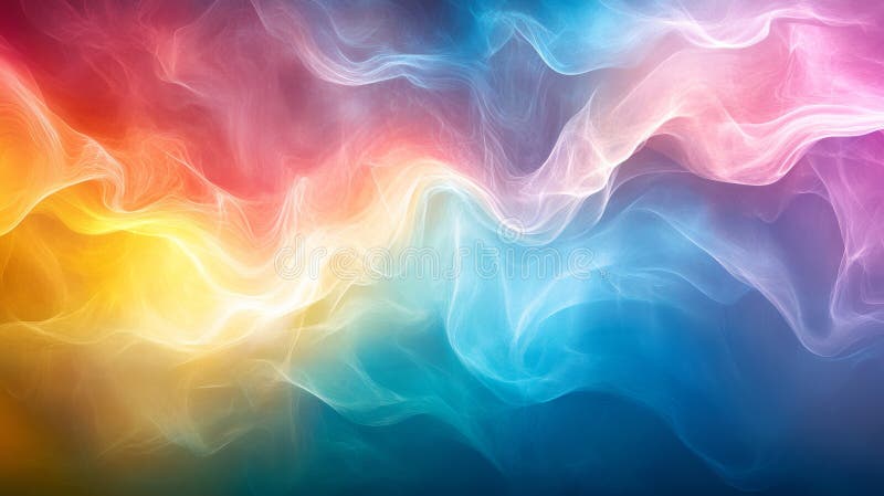 A Softly Blurred Rainbow Gradient Background Featuring Harmonious Color ...