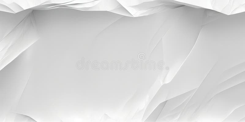 Softly Crumpled White Paper Background for Design Projects. Stock ...