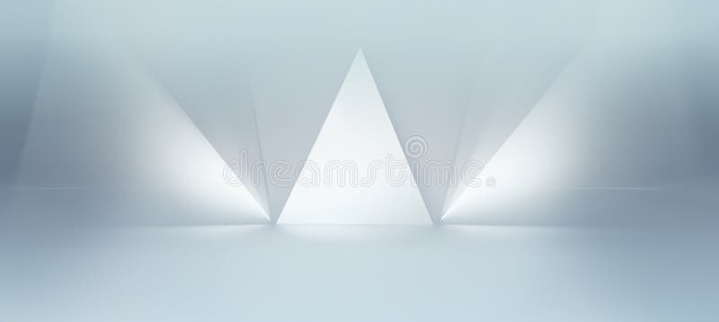 Triangular Forms Create a Serene Atmosphere with Soft Lighting and ...