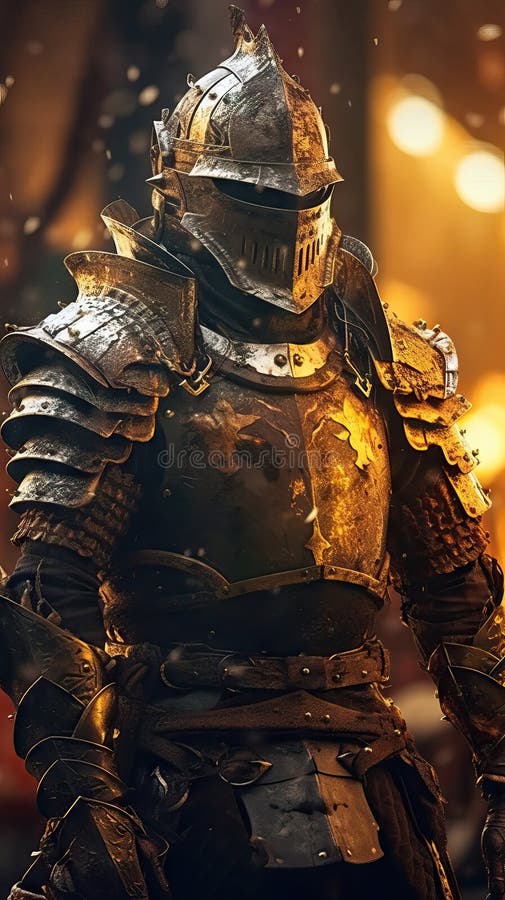 Softly Lit Armorer in High Definition. Stock Illustration ...