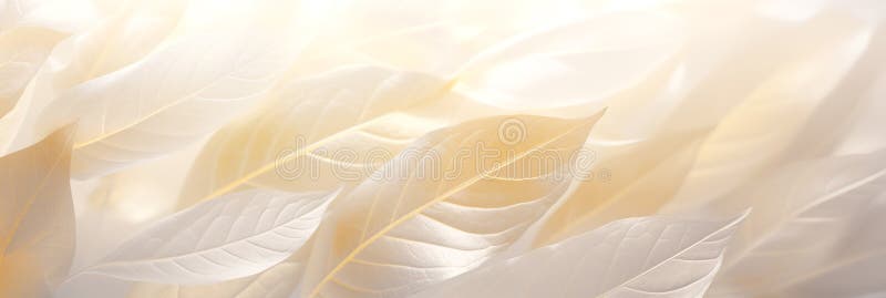 Softly Lit Leaves Arranged in Delicate Harmony Background Banner ...