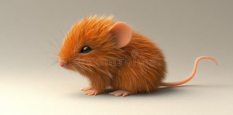 A Softly Lit Setting Features a Cute Mouse with Oversized Ears Gazing ...