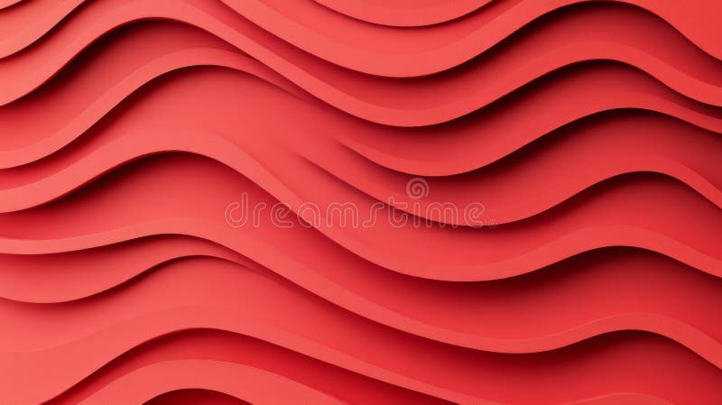 Softly Undulating Ethereal Red Forms are Present. Abstract Background ...