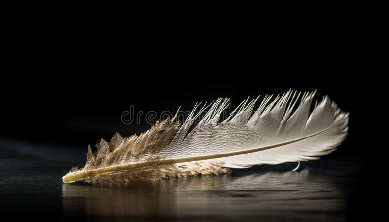 Softness and Elegance in Swan Feather Pattern Generated by AI Stock ...