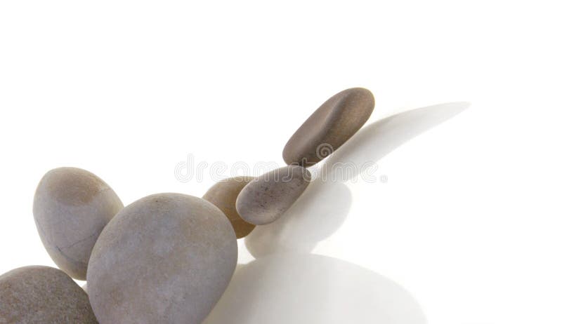 Softness Pebbles on White Background Stock Photo - Image of wellbeing ...