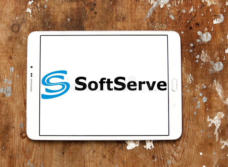 SoftServe company logo editorial stock photo. Image of cloud - 119963608