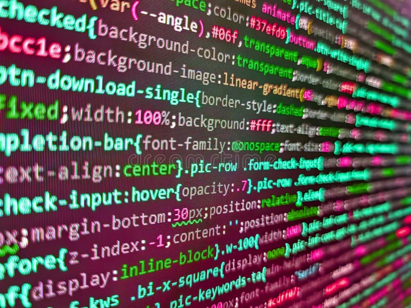 Software Abstract Background Binary Digits Code Editing Abstract Source Code Background Stock