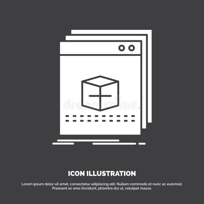 Software App Application File Program Icon Glyph Vector Symbol For Ui And Ux Website Or