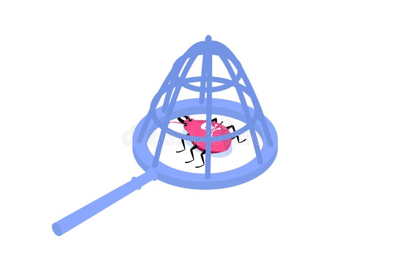 Software Or Application Testing Isometric Vector Concept Debugging Development Process Stock