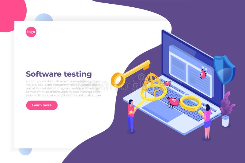 Application Testing Testing Software Development Vector Stock