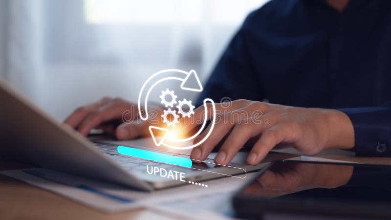 Software Application Upgrade Technology Concept Operating System ...