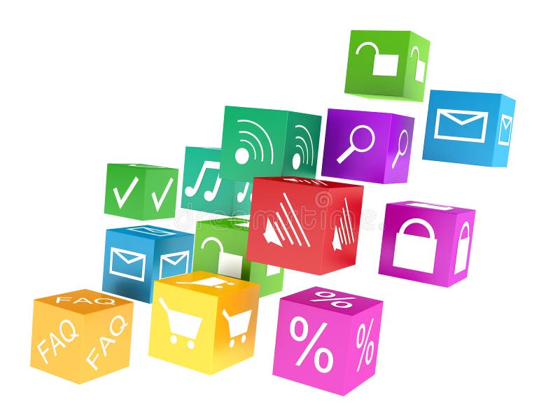 Software Applicativo Mobile Illustrazione di Stock - Illustrazione di ...