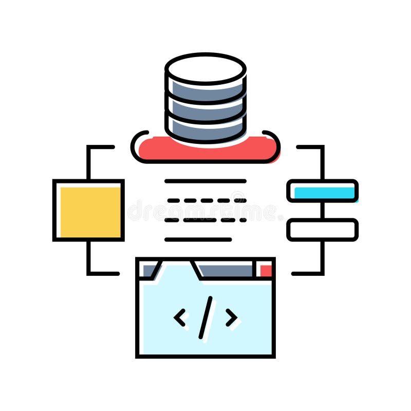 Software Architecture Color Icon Vector Illustration Stock Illustration ...