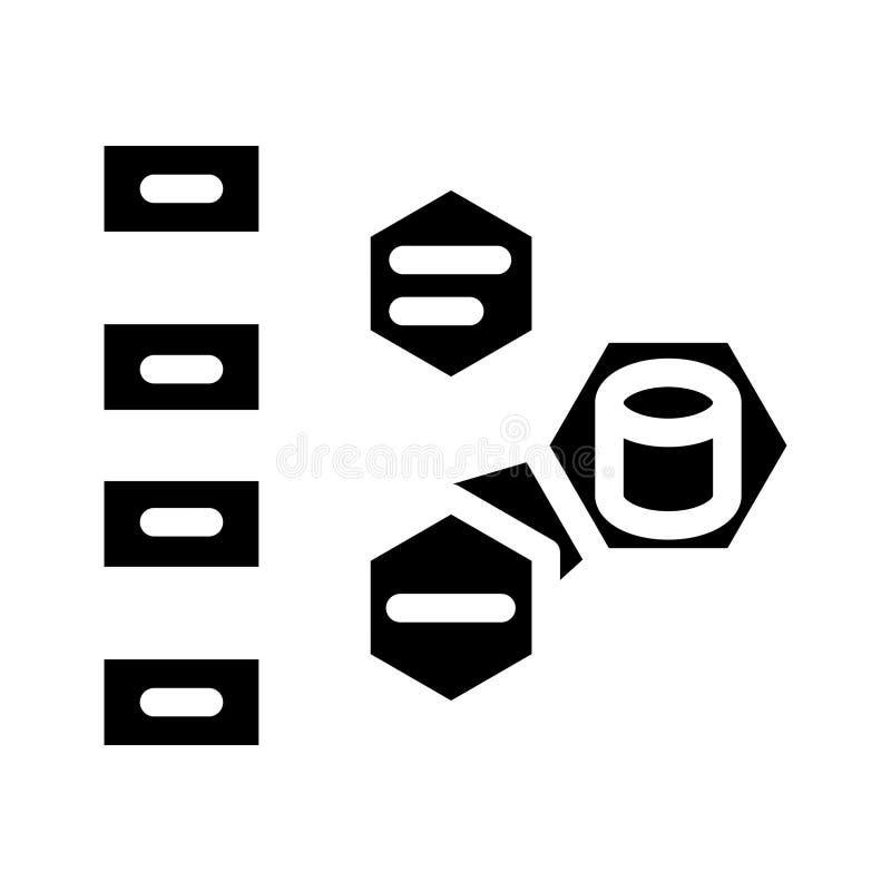 Software Architecture Glyph Icon Vector Illustration Stock Vector ...