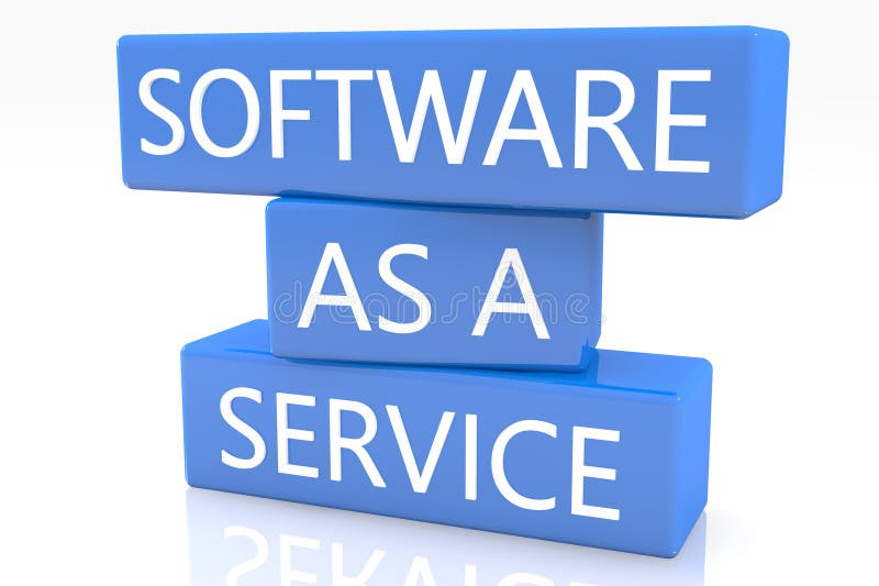 Software as a Service stock illustration. Illustration of computing ...