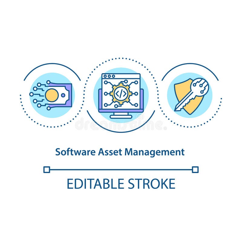 Infrastructure Asset Management Concept Icon Stock Illustration ...