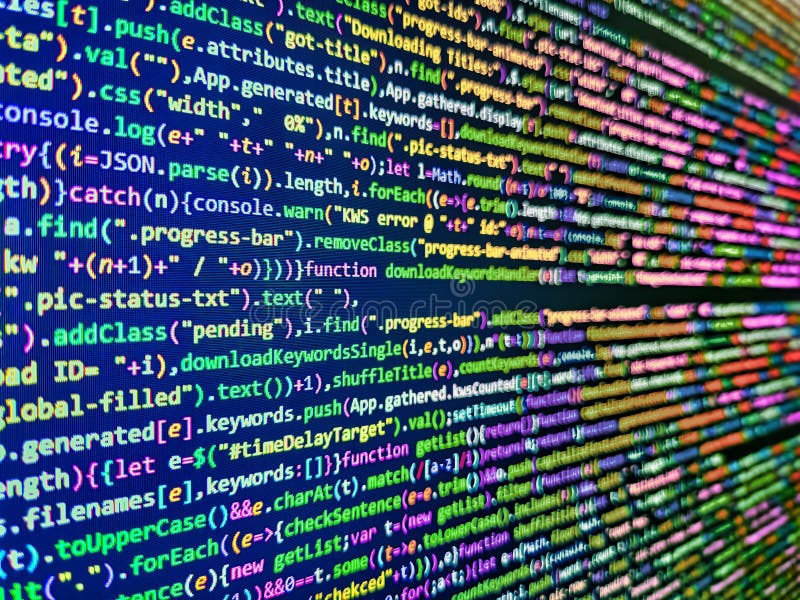Software Background Technology Html5 In Editor For Website Development Javascript Code In