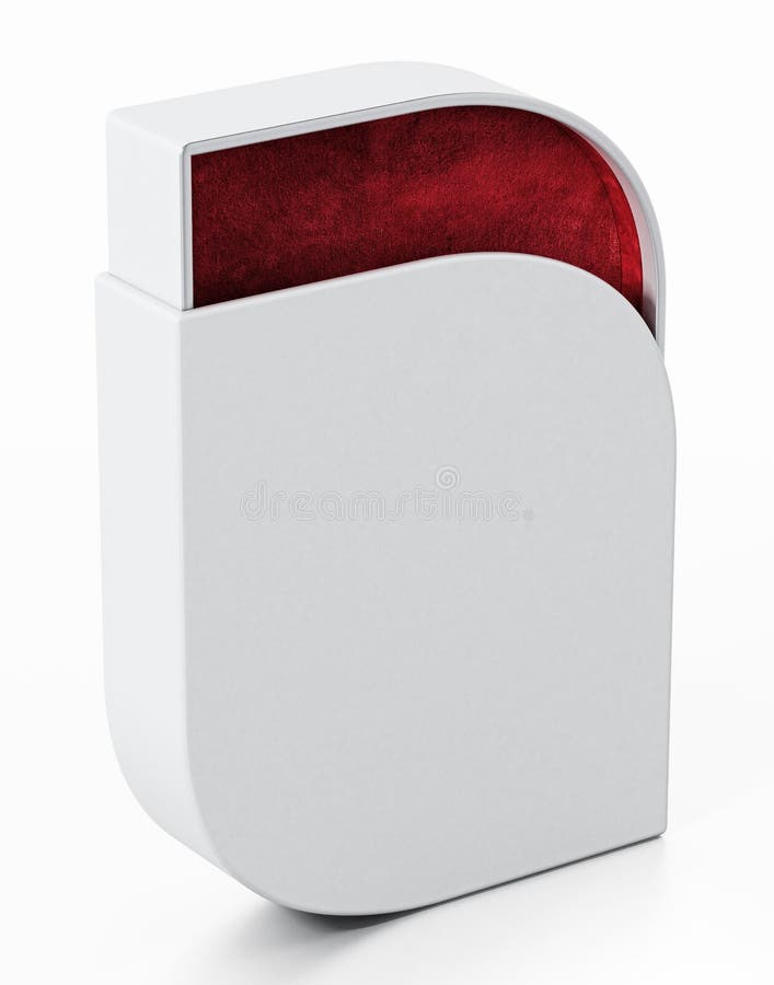 Software Box With Open Cover Isolated On White Background. 3D ...