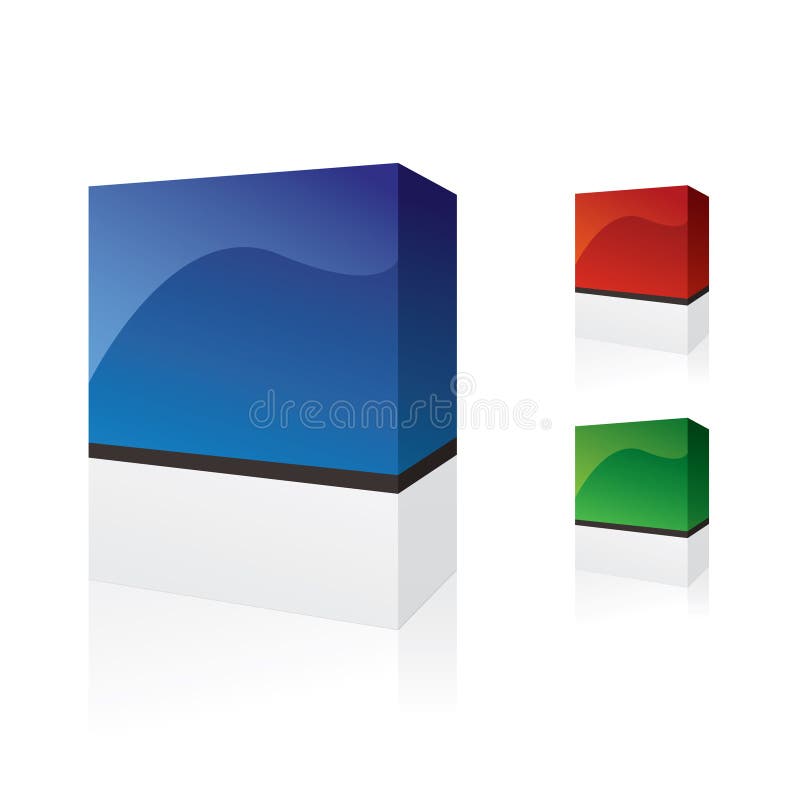 Blank software box stock vector. Illustration of purchase - 6700699